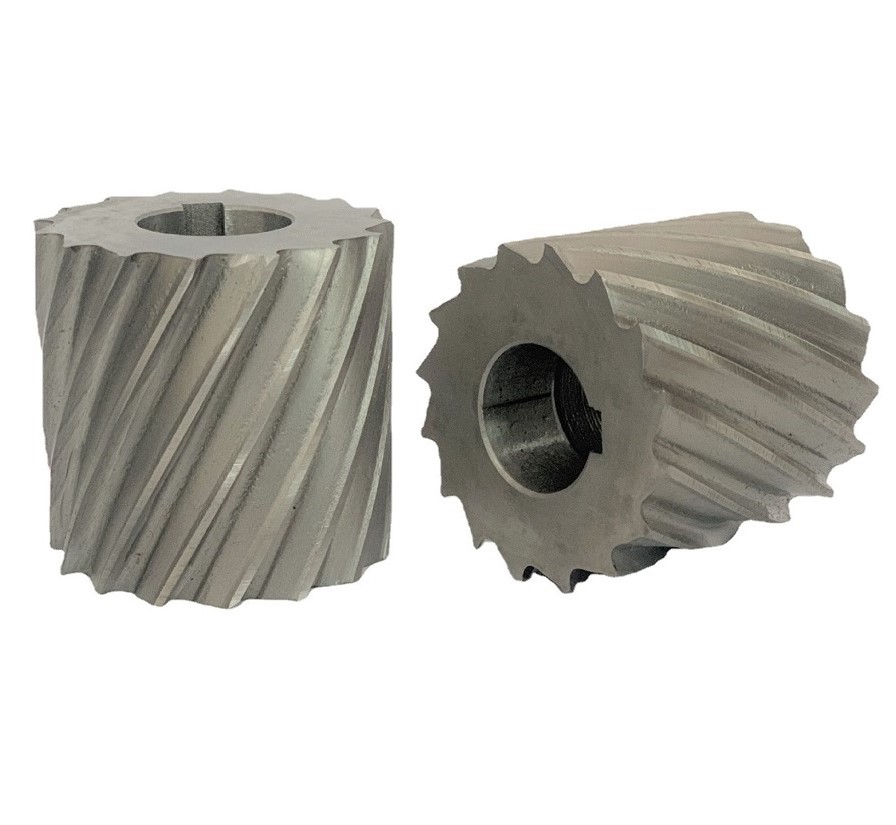 China Cylindrical shape HSS milling cutter with spiral teeth ...